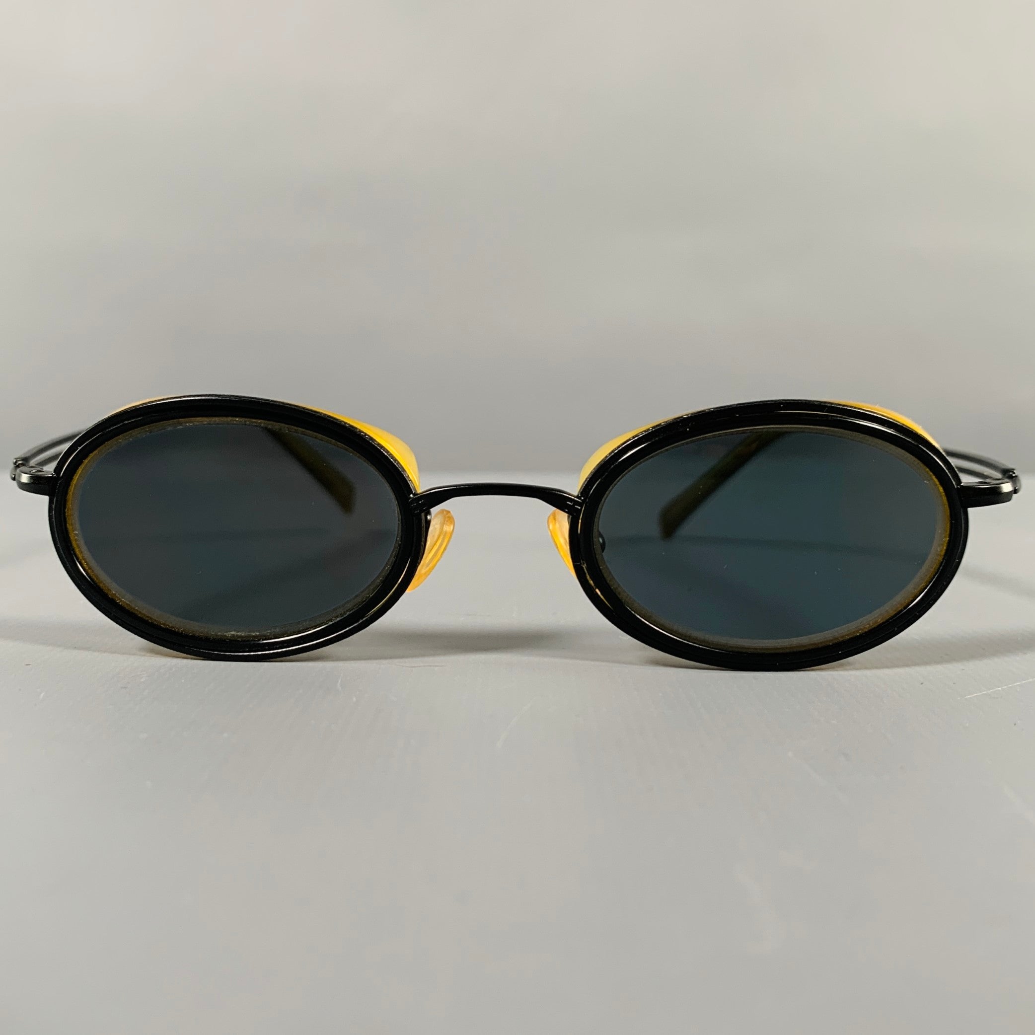 MELISSA Black Yellow Acetate Readers Sunglasses – Sui Generis Designer ...