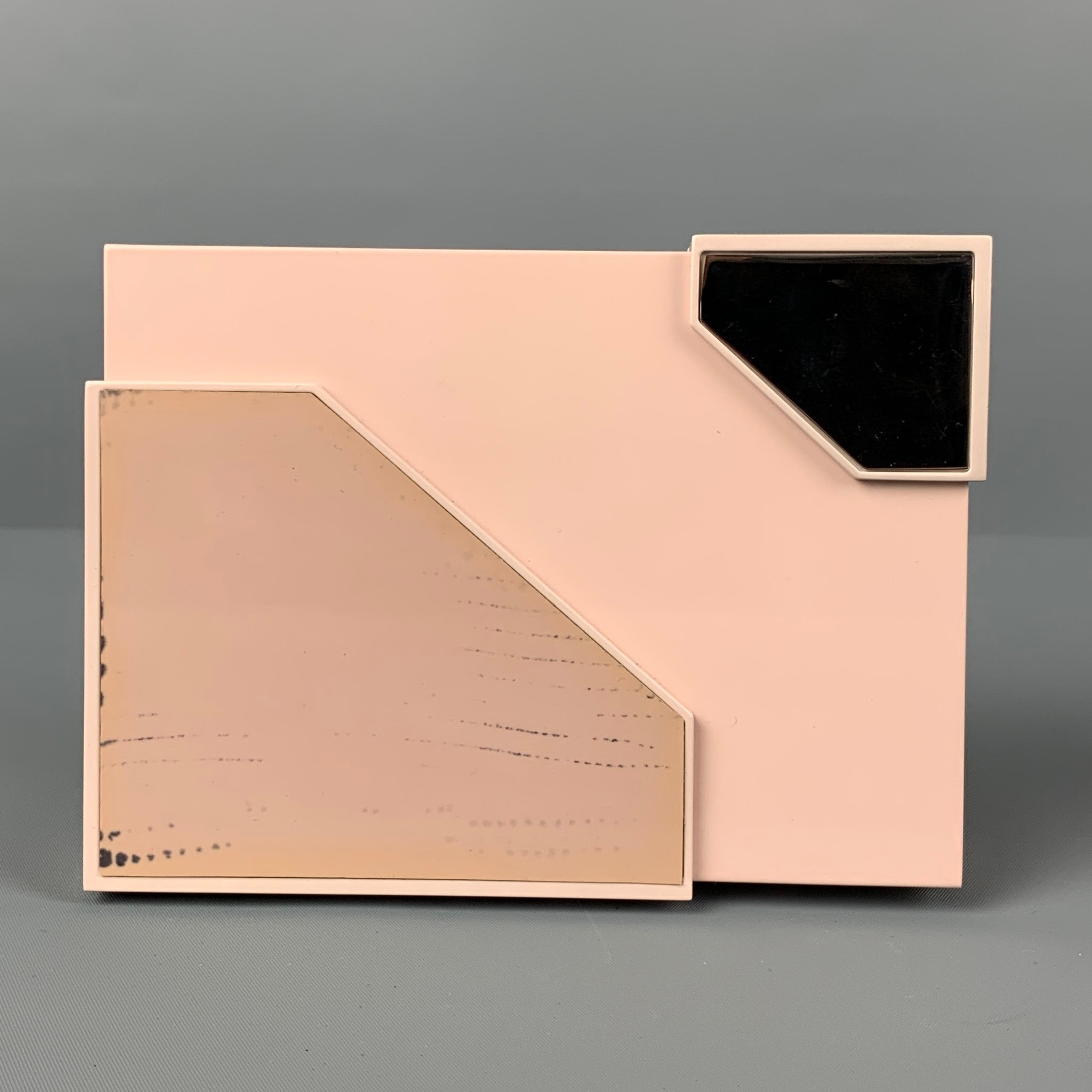 LEE SAVAGE Light Pink Metal Leather Broken Space Clutch – Sui Generis ...
