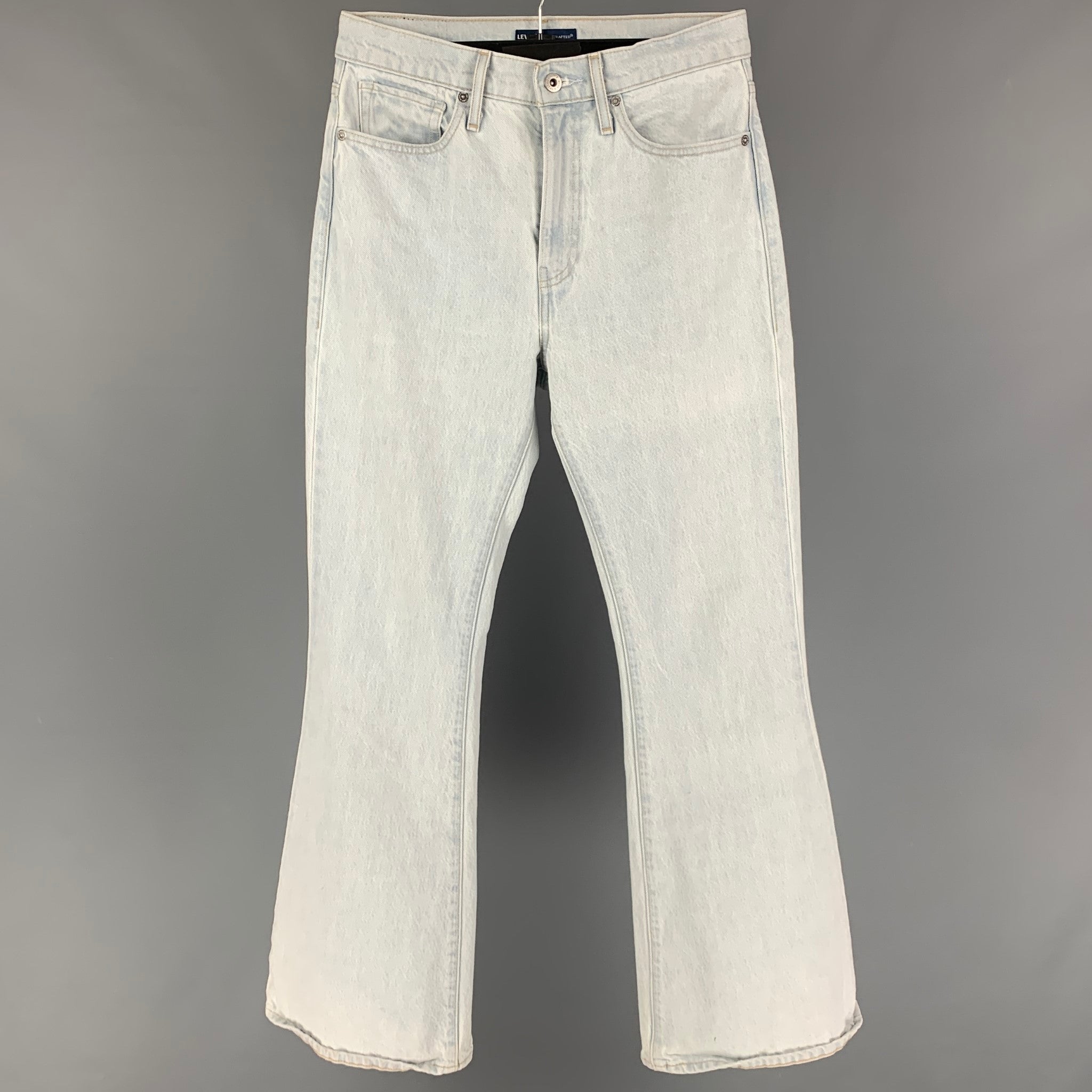 LEVI'S MADE & CRAFTED Size 27 Light Blue Cotton Bell Bottom Jeans – Sui ...