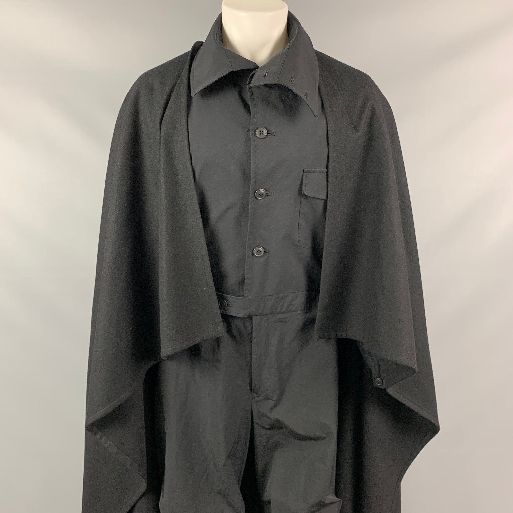 YOHJI YAMAMOTO POUR HOMME FW 17 Size S Black Polyester YOHJI YAMAMOTO POUR HOMME FW 17 Size S Black Polyester