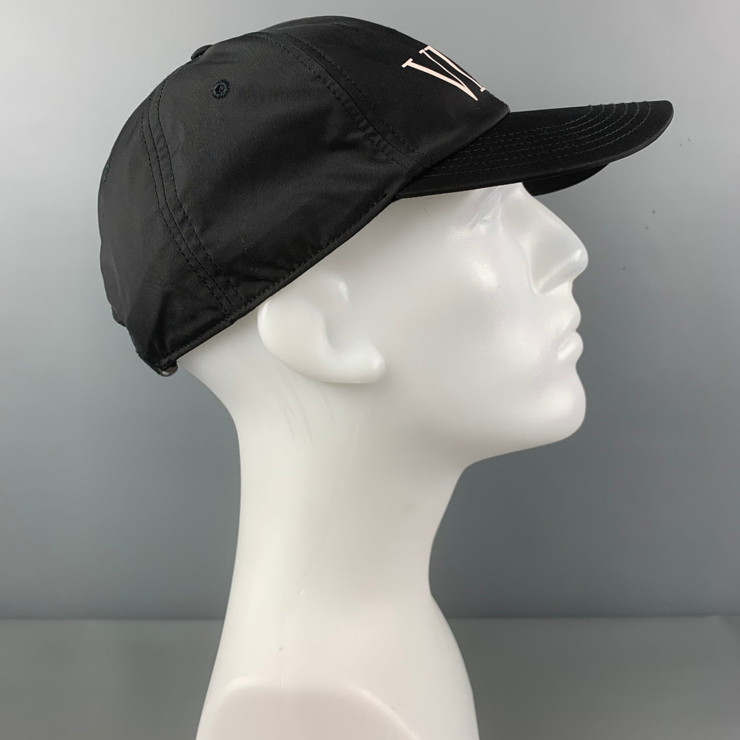 VALENTINO Black Logo Polyester VLTN Hat – Sui Generis Designer Consignment