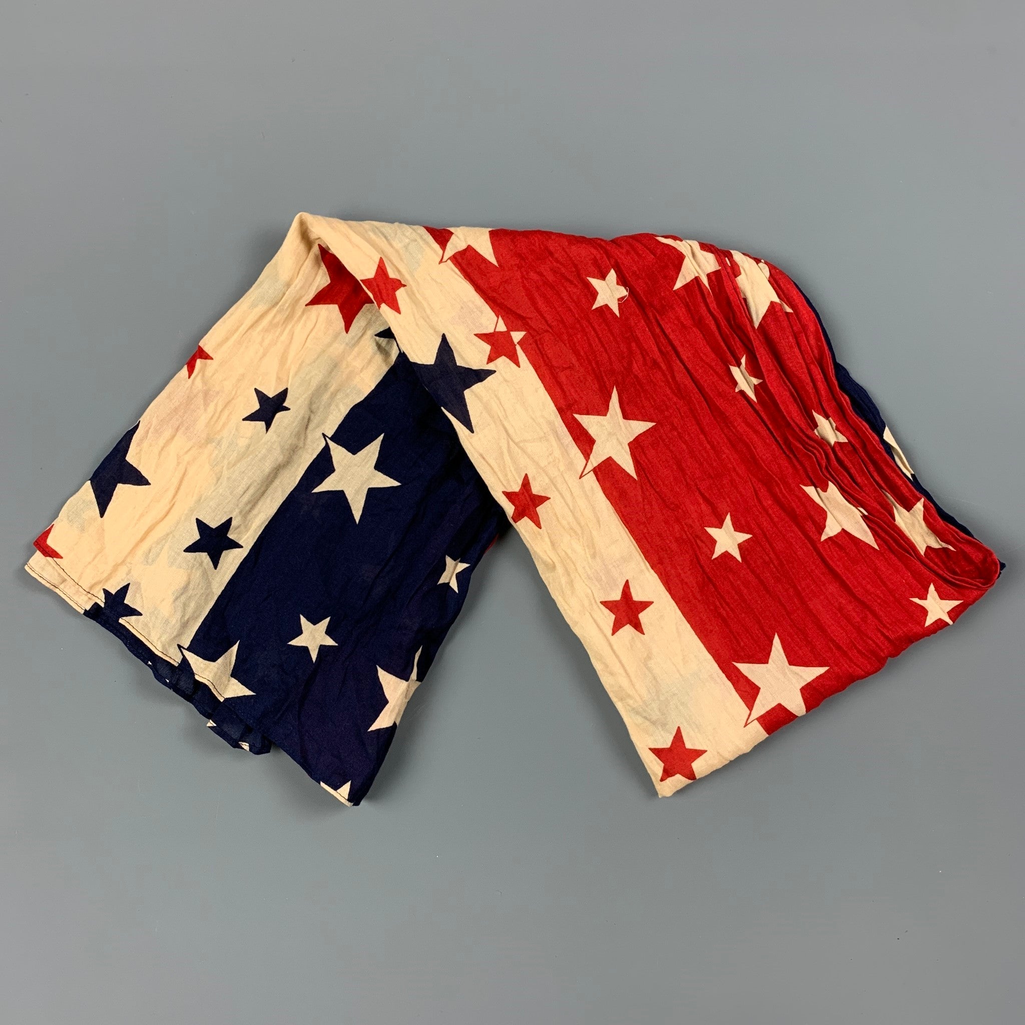 RRL by RALPH LAUREN Red White Blue Cotton Americana Scarf – Sui Generis ...